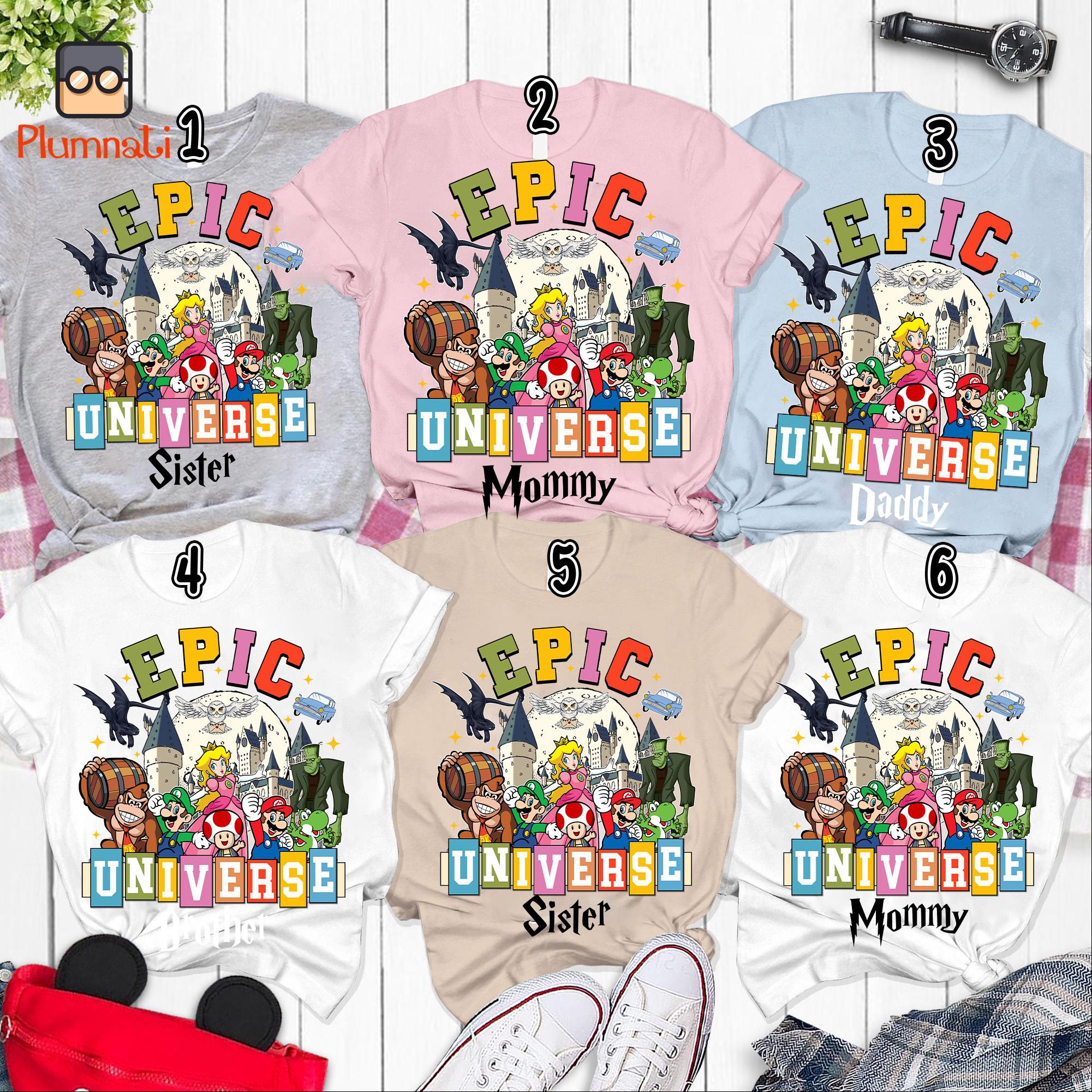 Epic Universe Family Shirts, Custom Epic Universe Shirt, Universal Epic ...