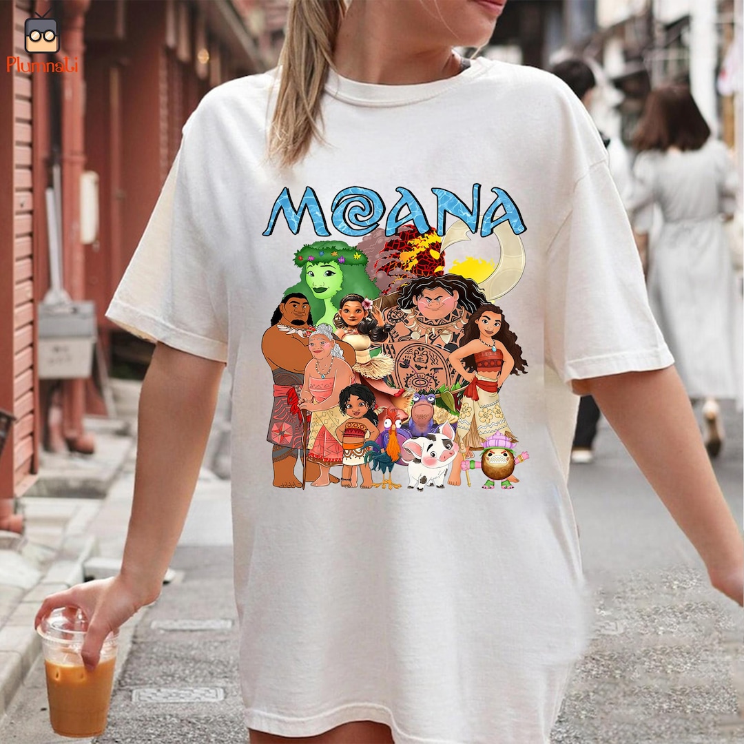 Disneyland Moana 2 Shirt, Princess Moana Shirt, Moana Maui Hei Hei ...