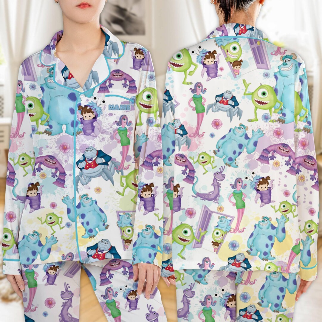 Pesonalized Monsters Inc Christmas Pajamas, Monsters Inc Mike Sully ...