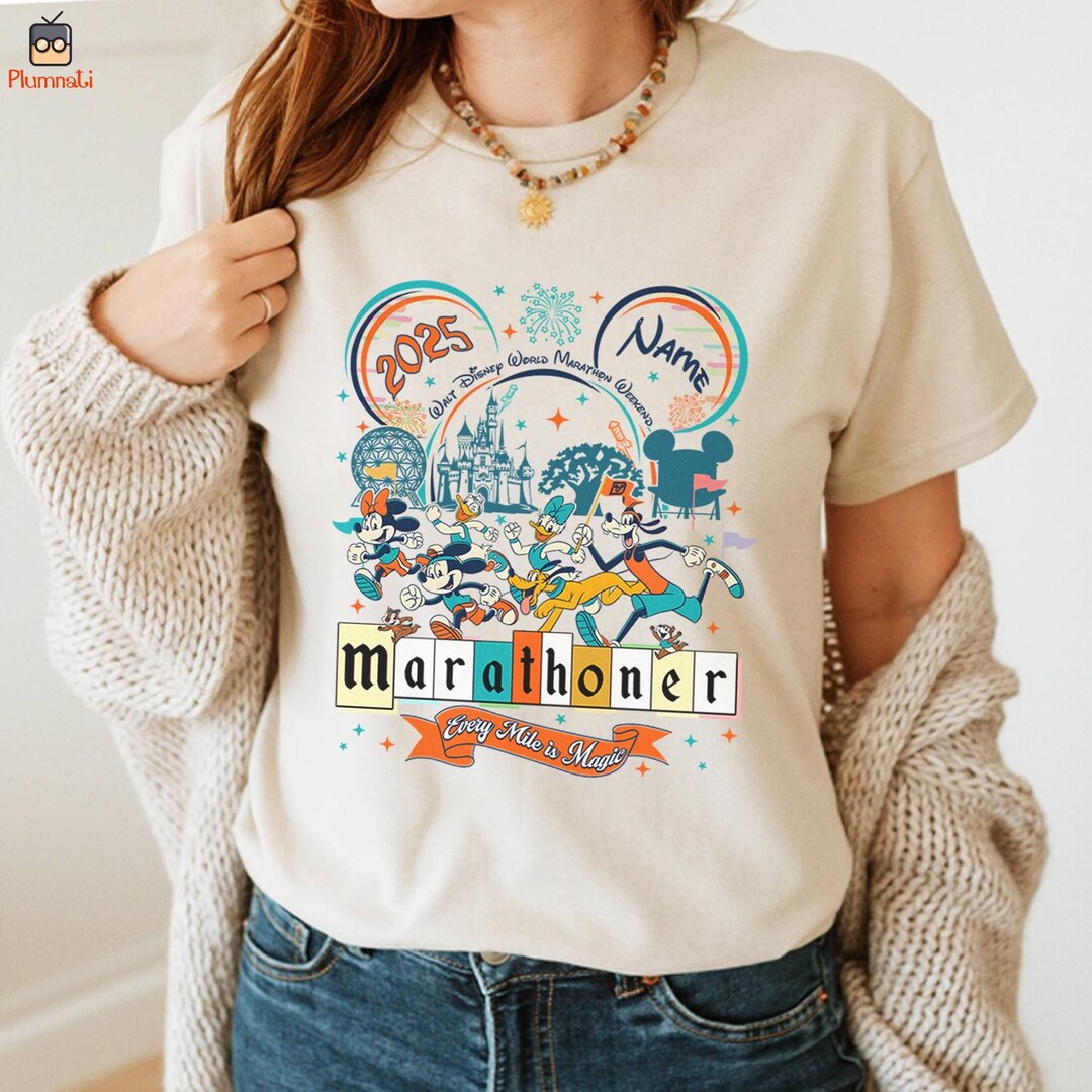 Custom Rundisney Mickey and Friends Shirt, Disneyworld Marathon Weekend ...