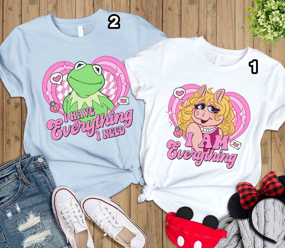 The Muppets Show Kermit the Frog and Miss Piggy Couple T-shirt ...