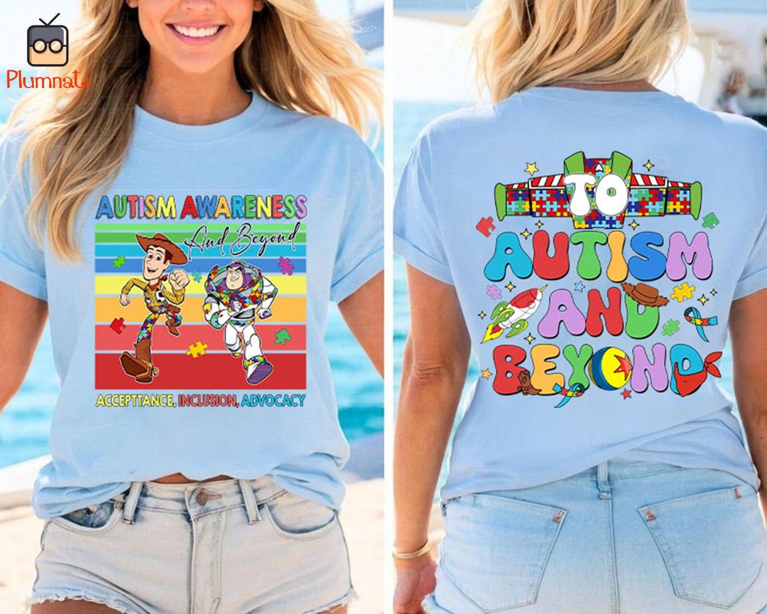 Disneyland Toy Story Autism Awareness Shirt, Buzz Lightyear Woody to ...