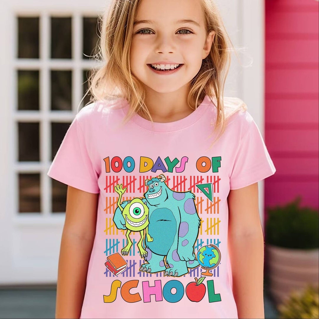 Monster Inc 100 Days of School Shirt, Mike and Sully 100 Days Shirt ...
