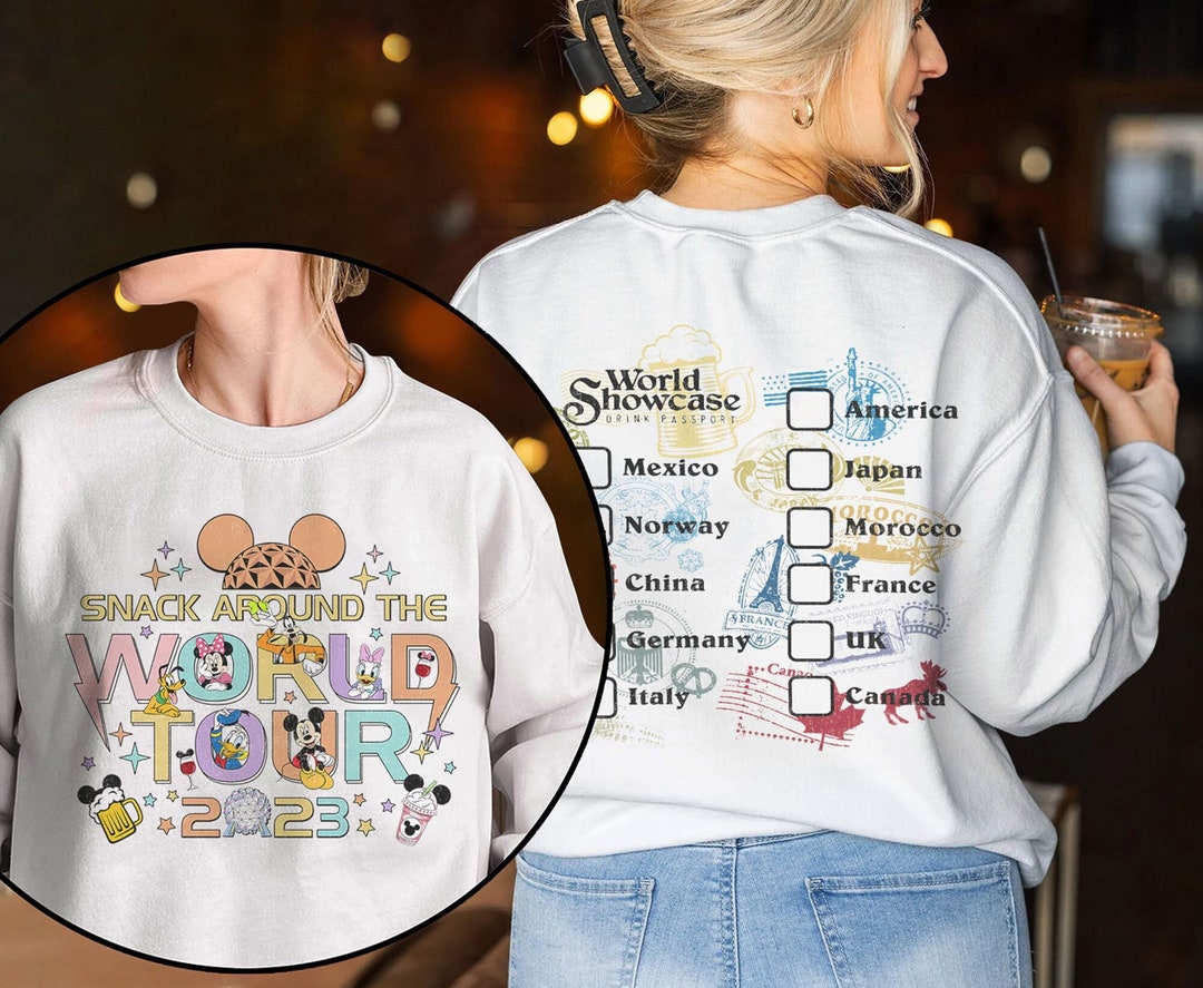 Snack Around the World Tour Shirt, Epcot World Tour 2023 Shirt, Epcot ...