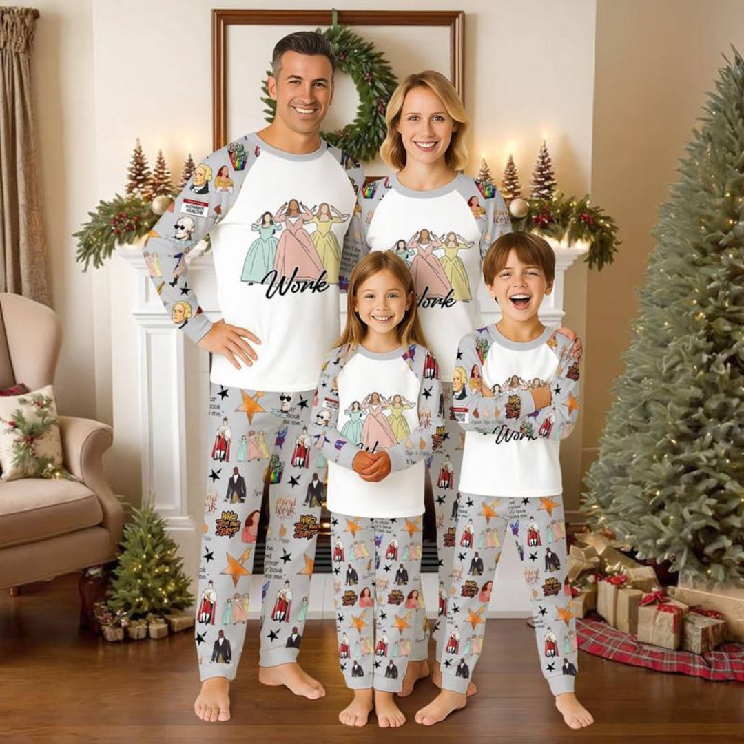 Hamilton Broadway Musical Raglan Pajamas Disneyland Hamilton Movie ...