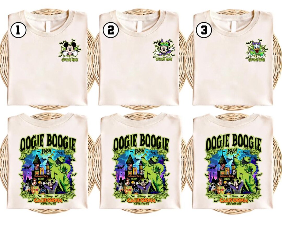 Personalized Oogie Boogie Bash 2025 Shirt, Mickey Stitch Oogie Boogie ...