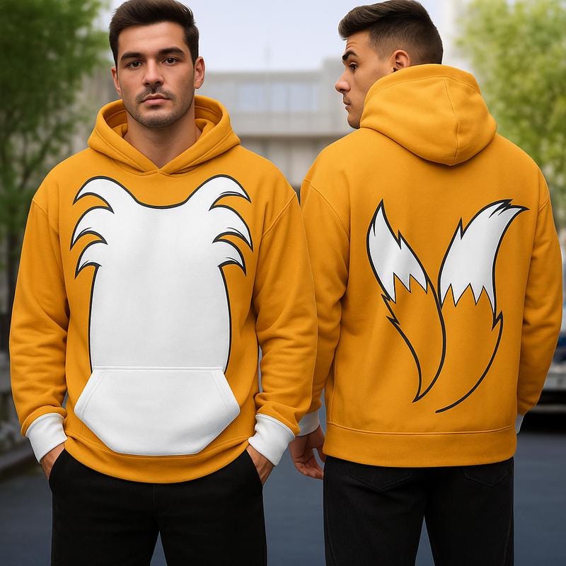 Sonic and Tails Hoodie - Etsy