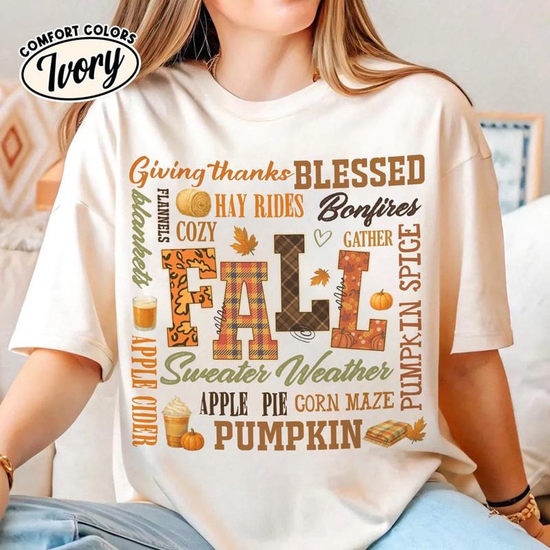 Comfort Colors Fall Shirt, Fall Coffee Shirt, Pumpkin Spice, Fall ...