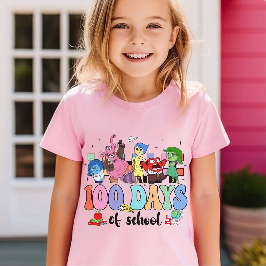 Inside Out 100th Days of School Shirt, Inside Out School Shirt, Joy ...
