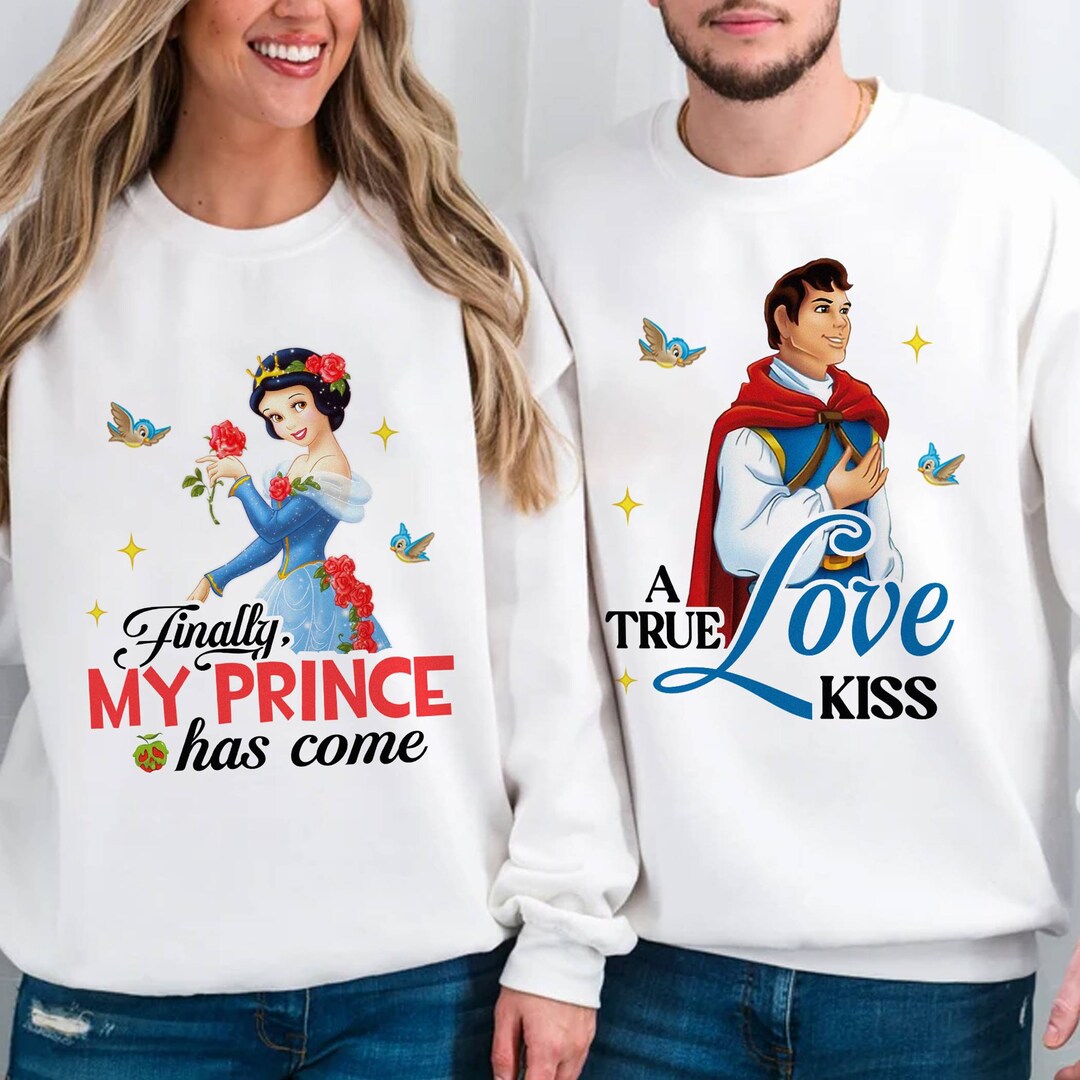 Snow White Couple Shirts, Princess Snow White and the Seven Dwarfs ...