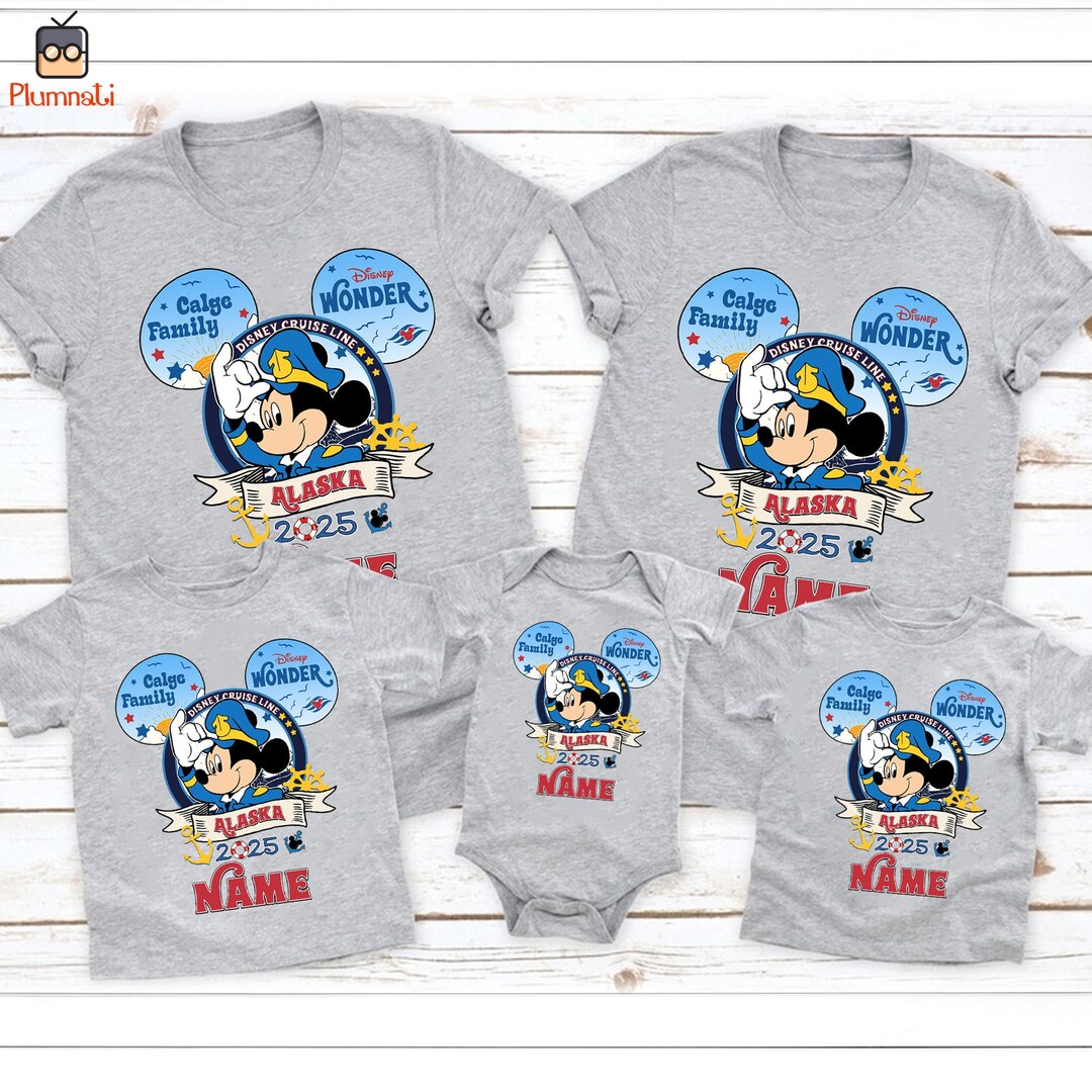 Custom Mickey Alaska Cruise 2025 Shirt, Disneyland Alaska Cruise Shirt ...