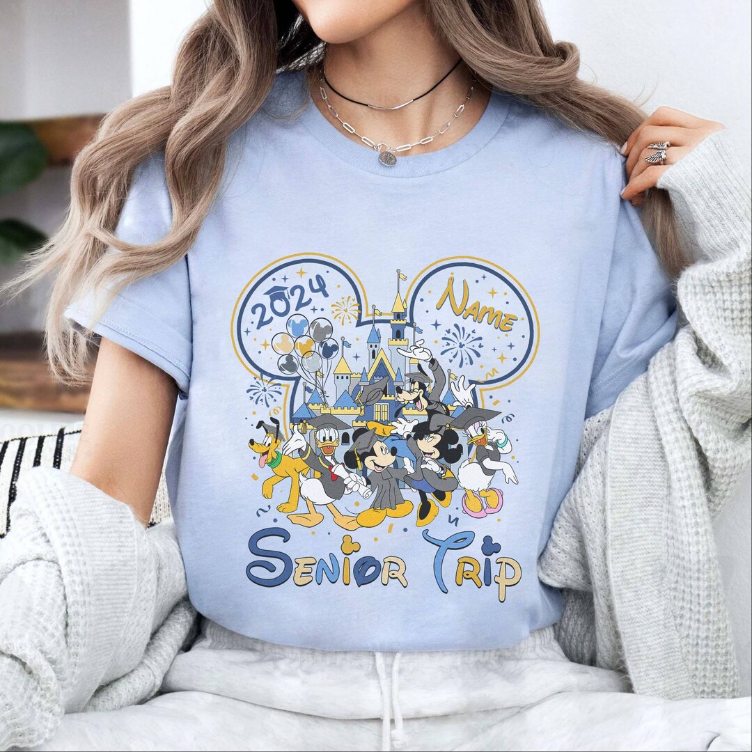 Custom Mickey and Friends Graduate Shirt, Disneyland Graduation 2024 ...