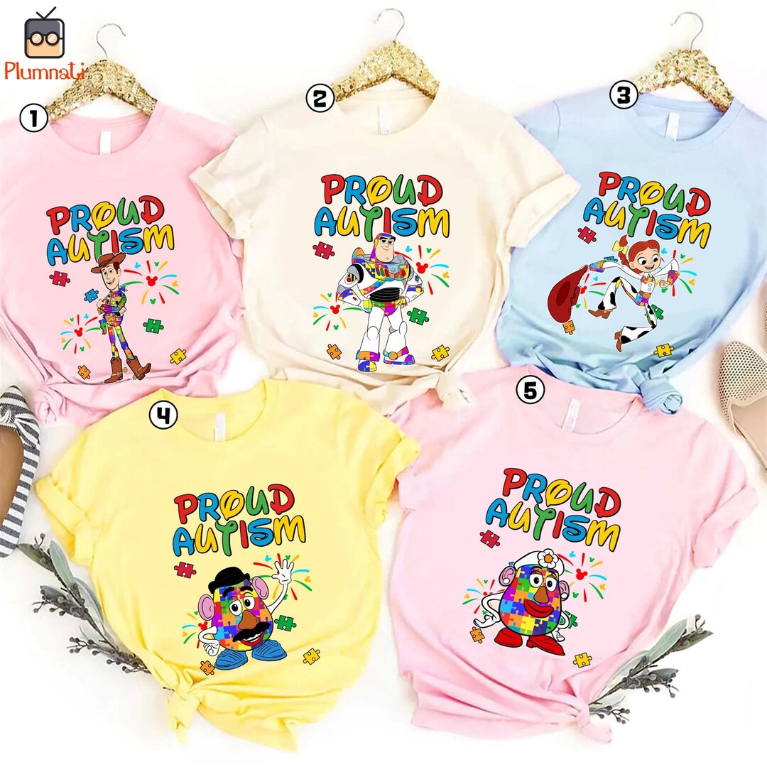 Disneyland Toy Story Proud Autism Shirt, Toy Story Autism Awareness ...