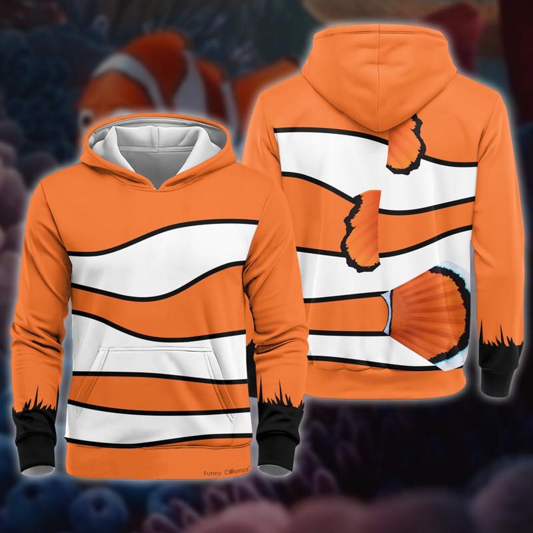 Finding Nemo Marlin Sweatshirt Hoodie, Marlin Finding Nemo Costume ...
