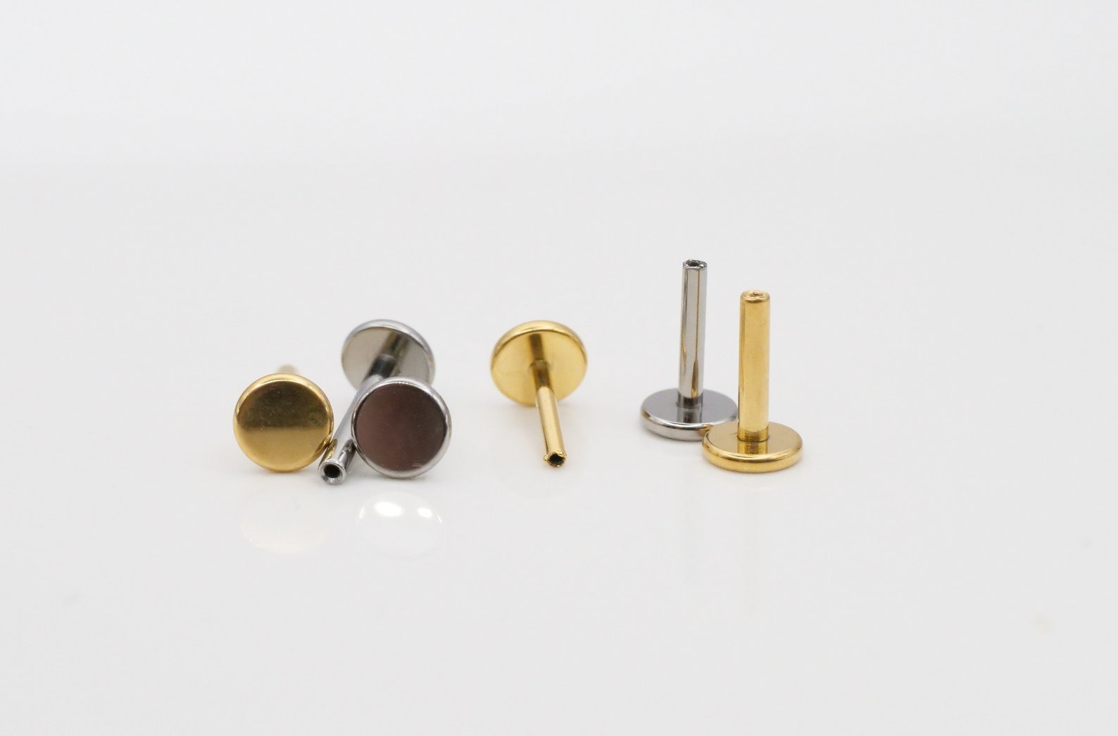 20G 18G 16G Titanium Gold/silver THREADLESS Post Replacement/threadless ...