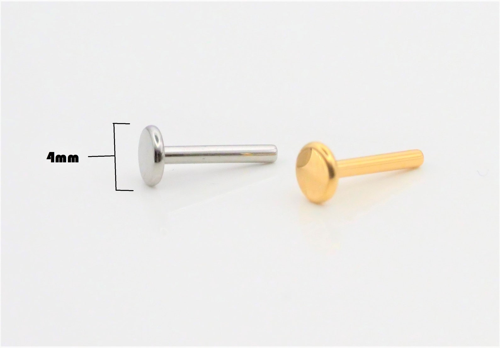 20G 18G 16G Titanium Gold/silver THREADLESS Post Replacement/threadless ...