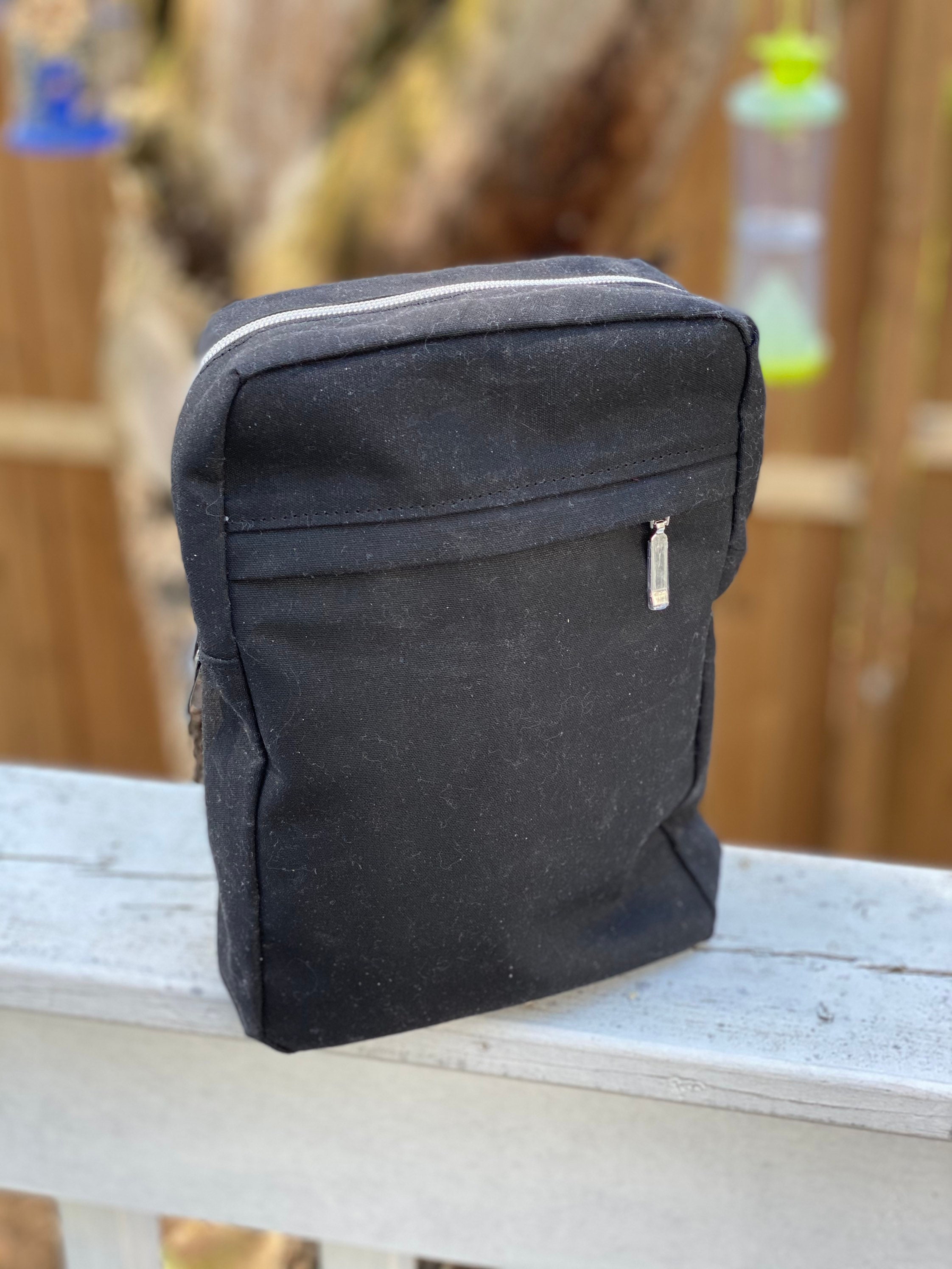 Waxed Canvas Black Sandhill Sling Over the Shoulder Bag - Etsy