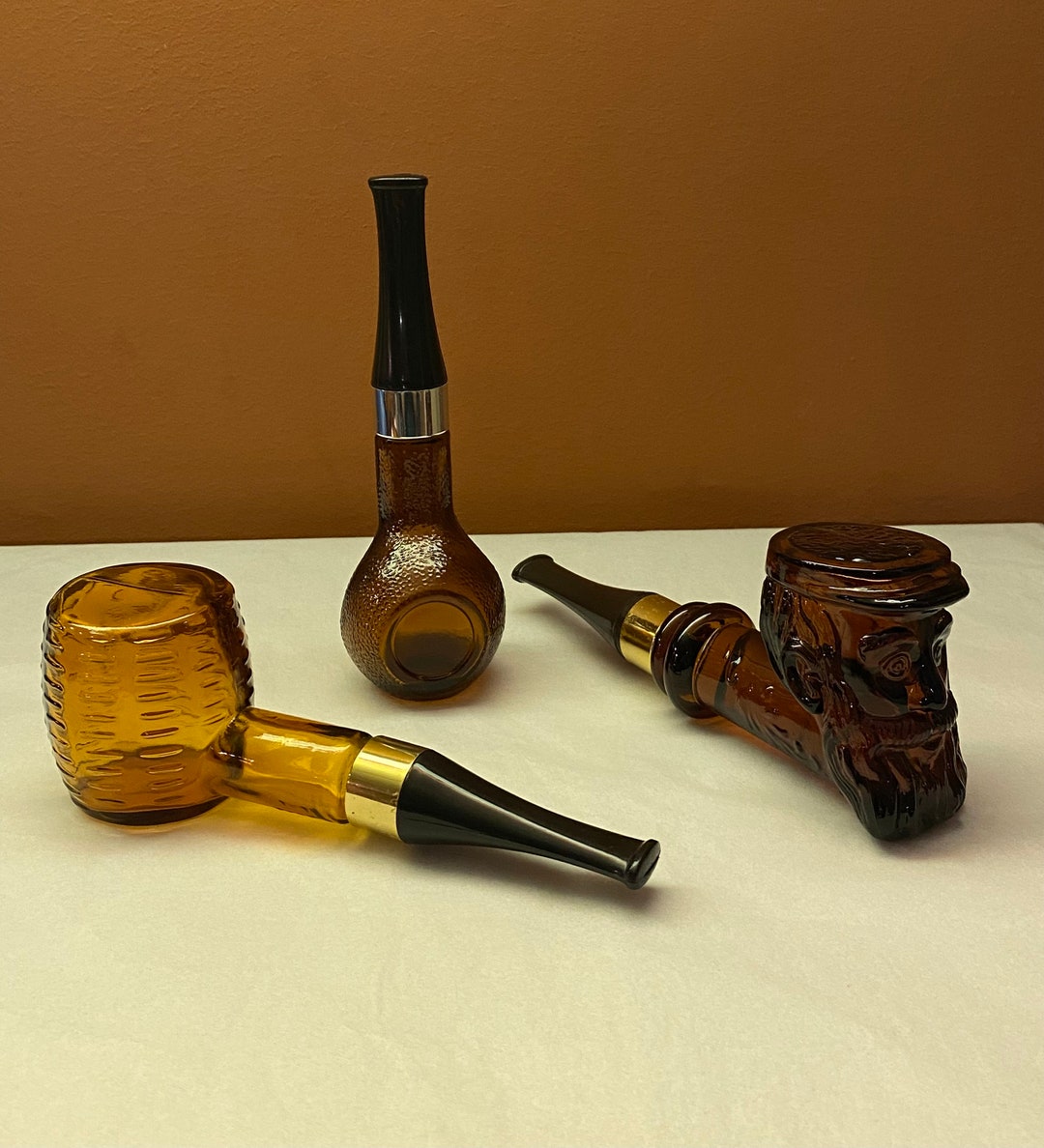 Set of 3 Avon Pipe Cologne Bottles - Etsy