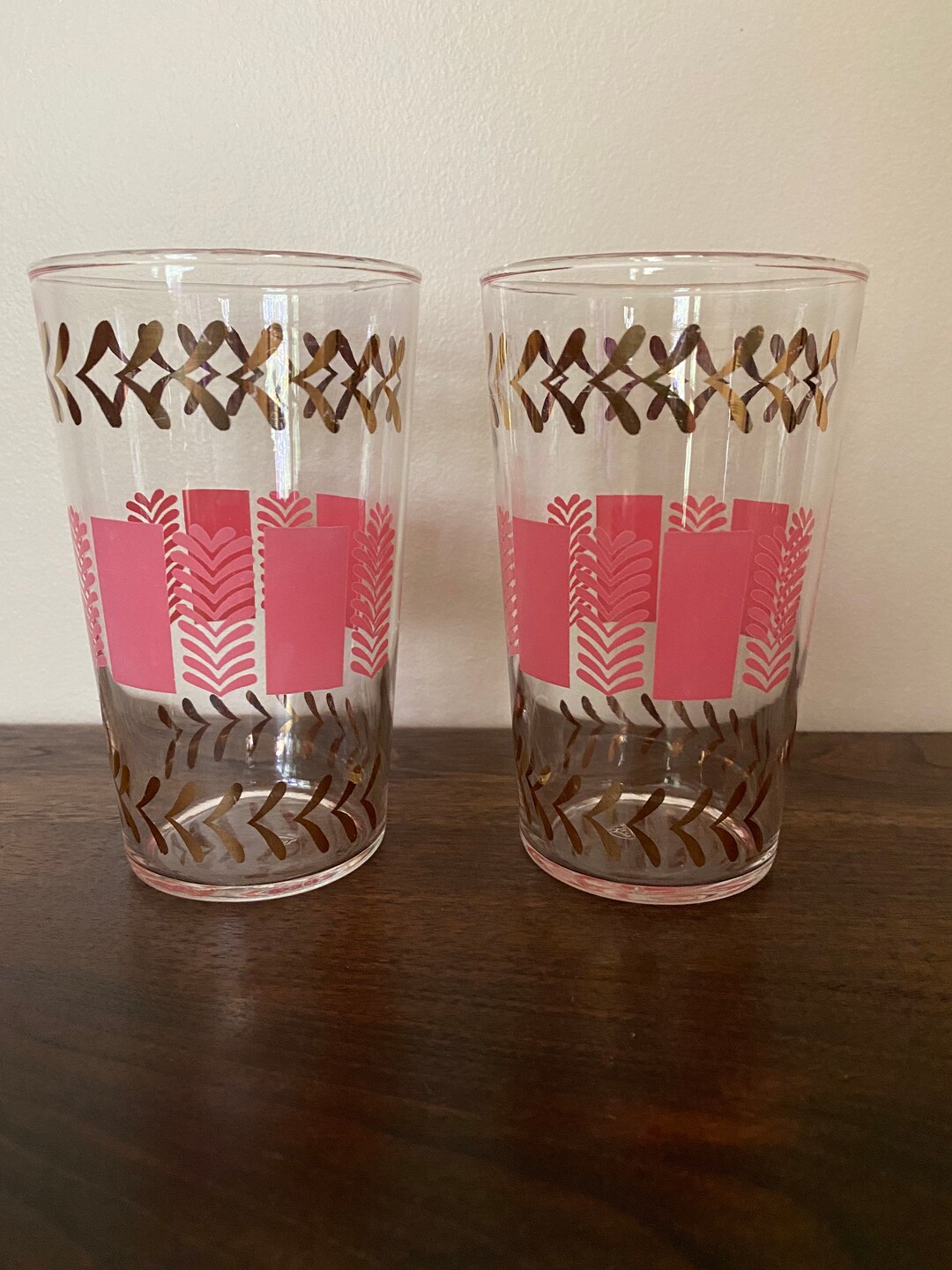 Vintage Federal Glass, Set of 2 - Etsy