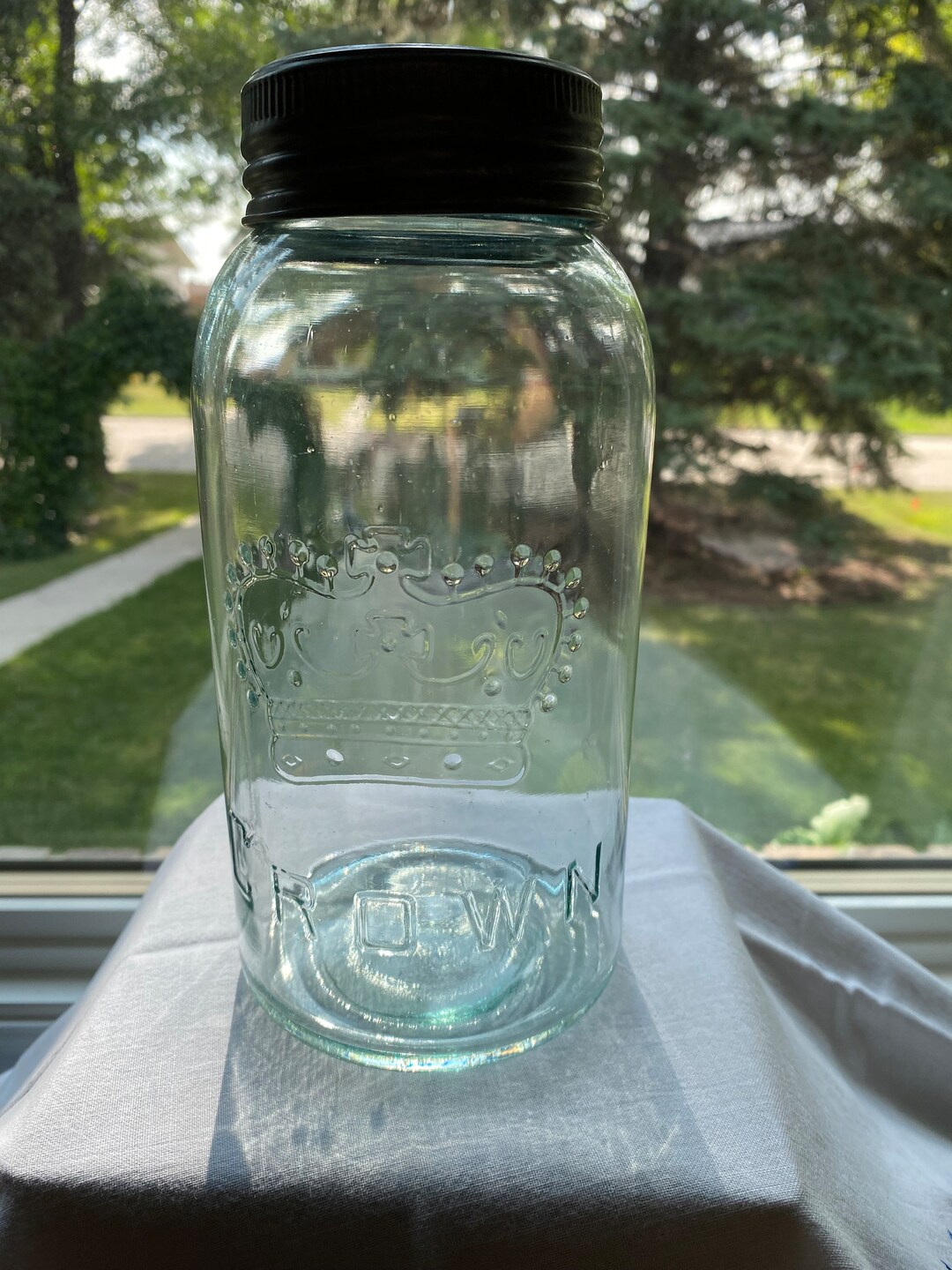 Antique Crown Quart and a Half Canning Jar - Etsy