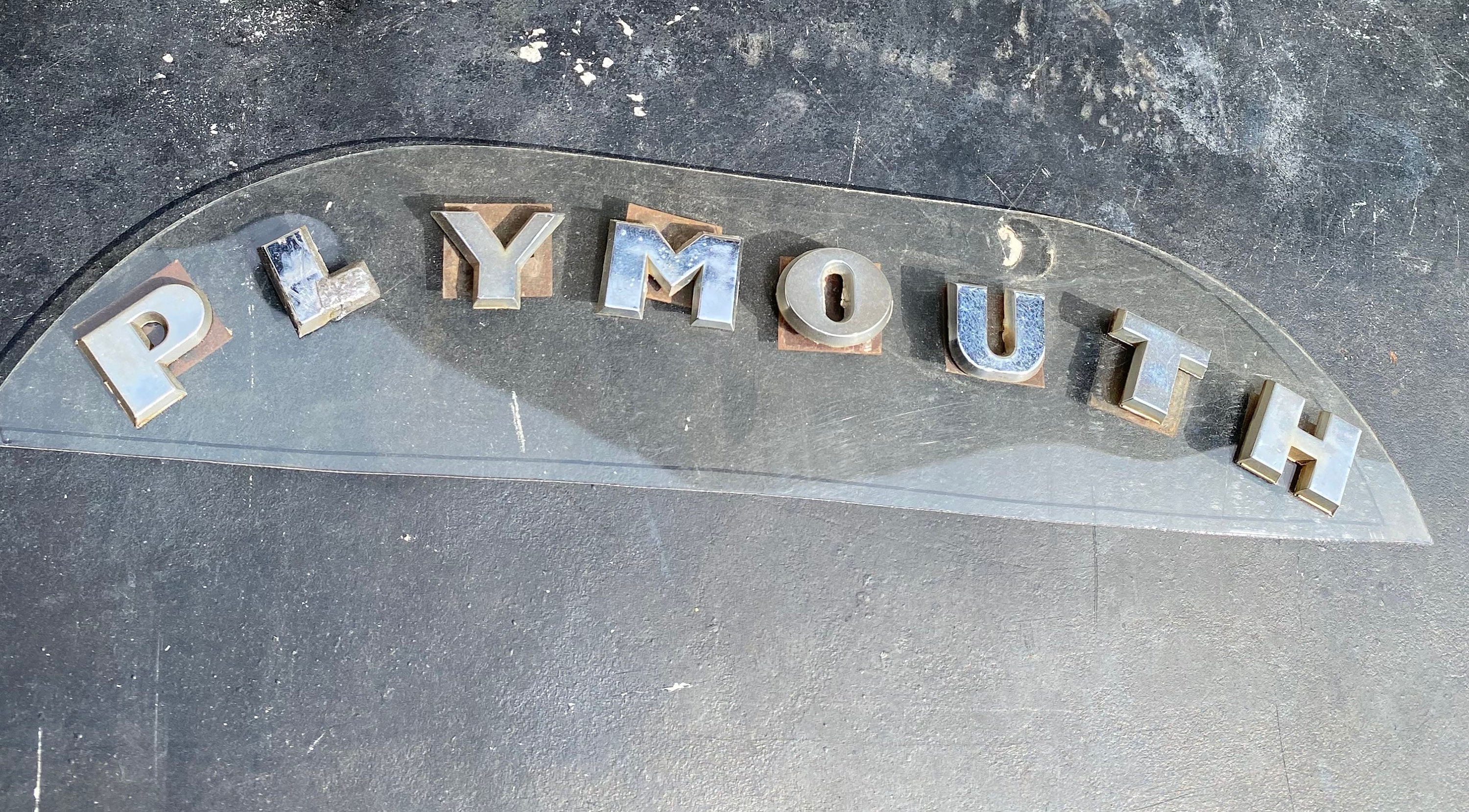1949 Plymouth Hood Letters - Etsy