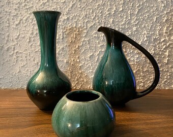 Vintage B.M.P Blue Mountain Pottery Turtle Blue Glazed Terracotta ...