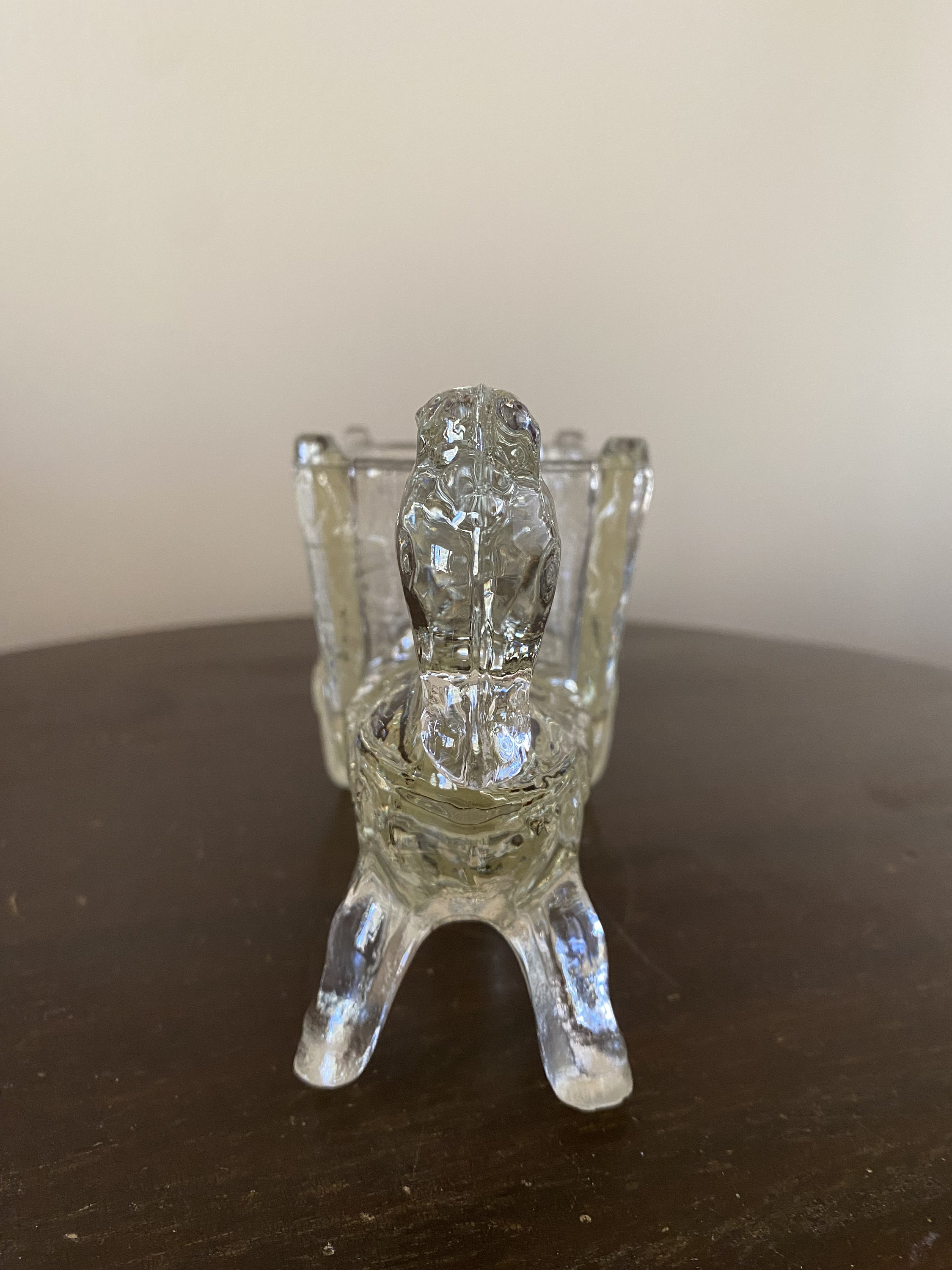 Pressed Glass Donkey and Cart Candy Dish - Etsy
