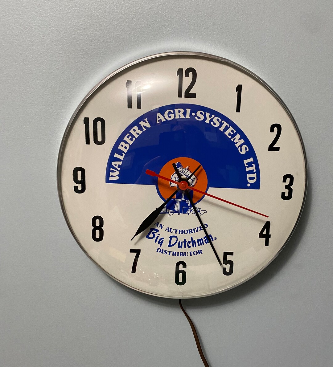 Big Dutchman Advertising Clock - Etsy