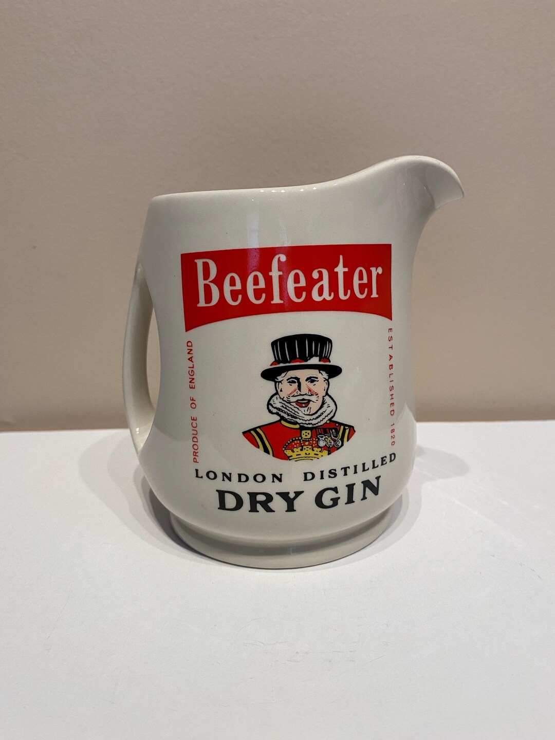 Beefeater Gin Advertising Water Pitcher - Etsy