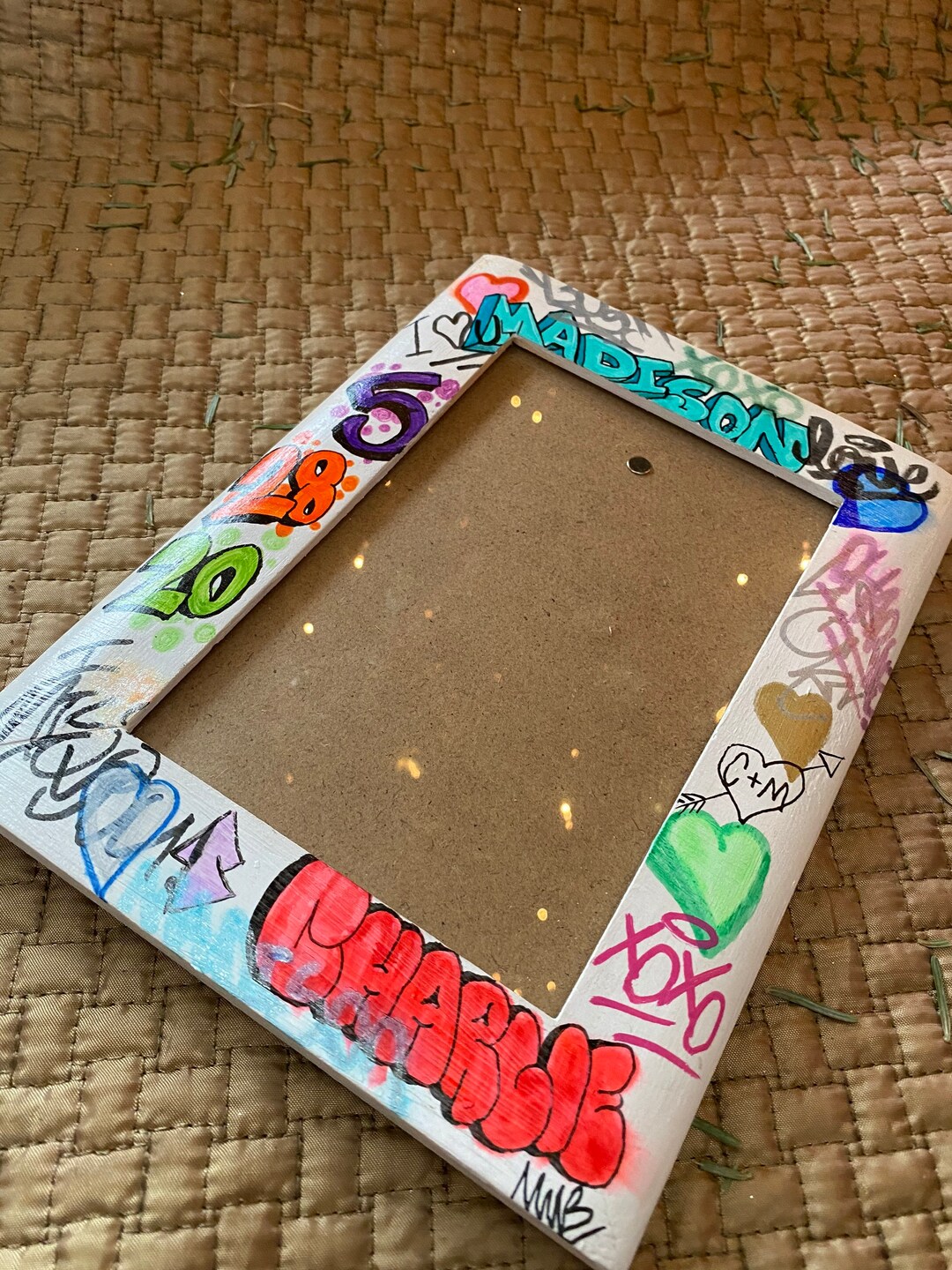 Personalized Graffiti Picture Frame - Etsy