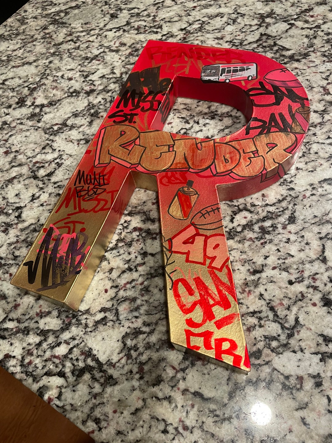 Graffiti Art Letters Extra Large - Etsy