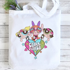 Girl Power Tote Bag Mental Health Tote White Tote Bag - Etsy