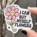 Smiling Flower Sticker Flowers Sticker Retro Vibes Mental Health ...