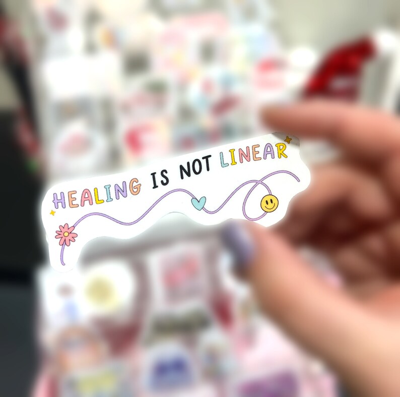 Healing is Not Linear Sticker Mental Health Matters Mental - Etsy