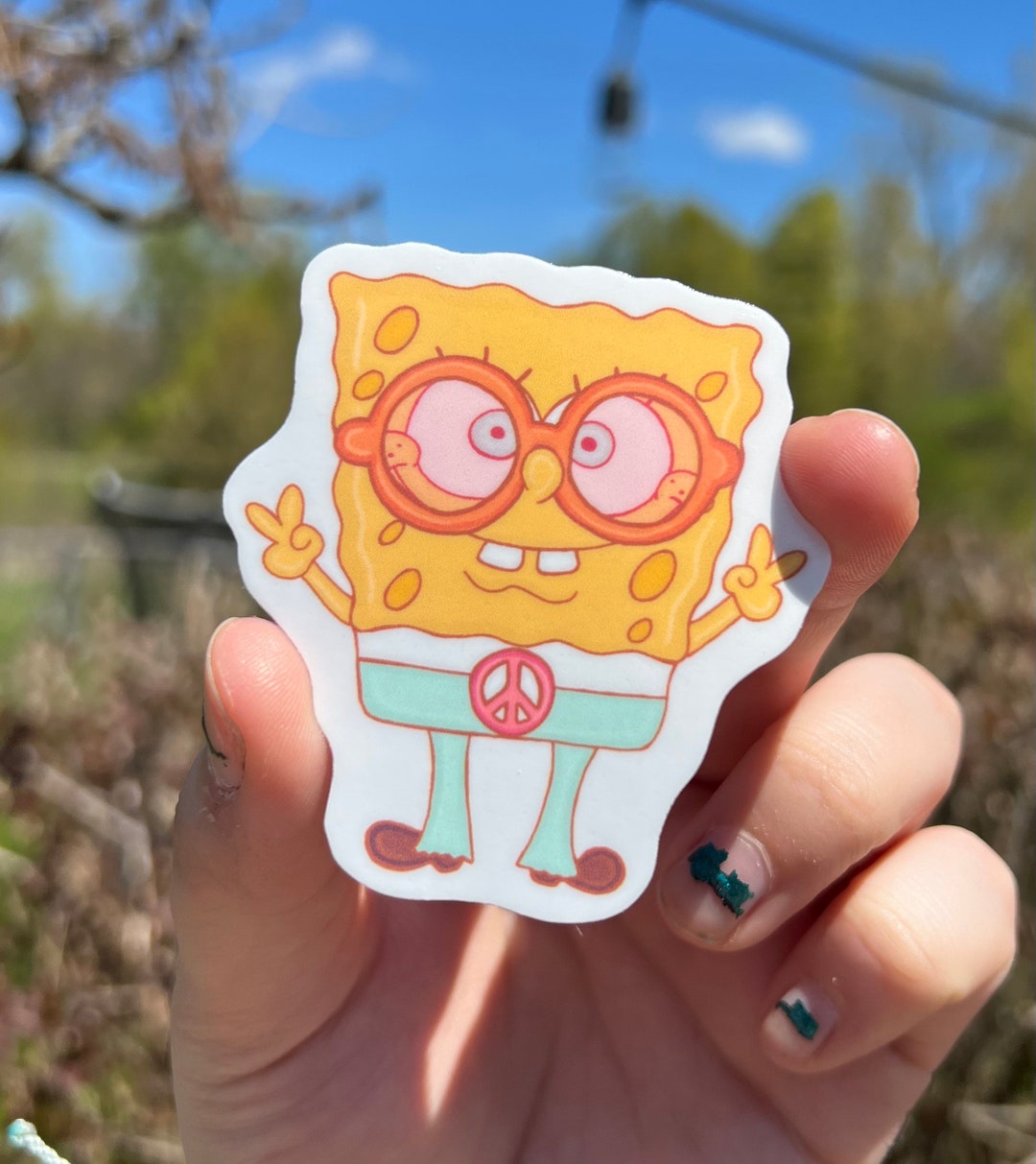 Peace Out Dudes Sticker Feel Good Sticker Pop Culture Inspired Mental ...