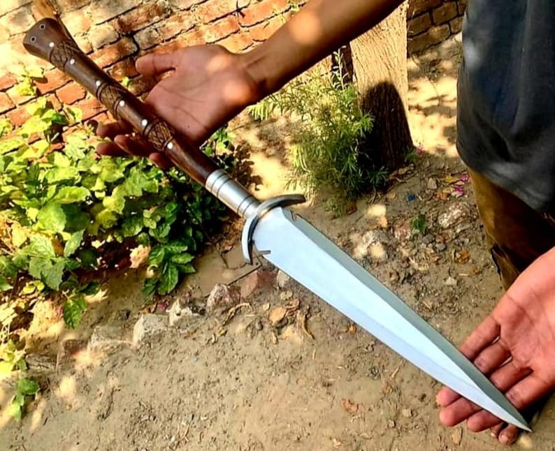 Hand Forged D2 Steel Spear: Medieval Spartan Viking Ottoman Style - Etsy