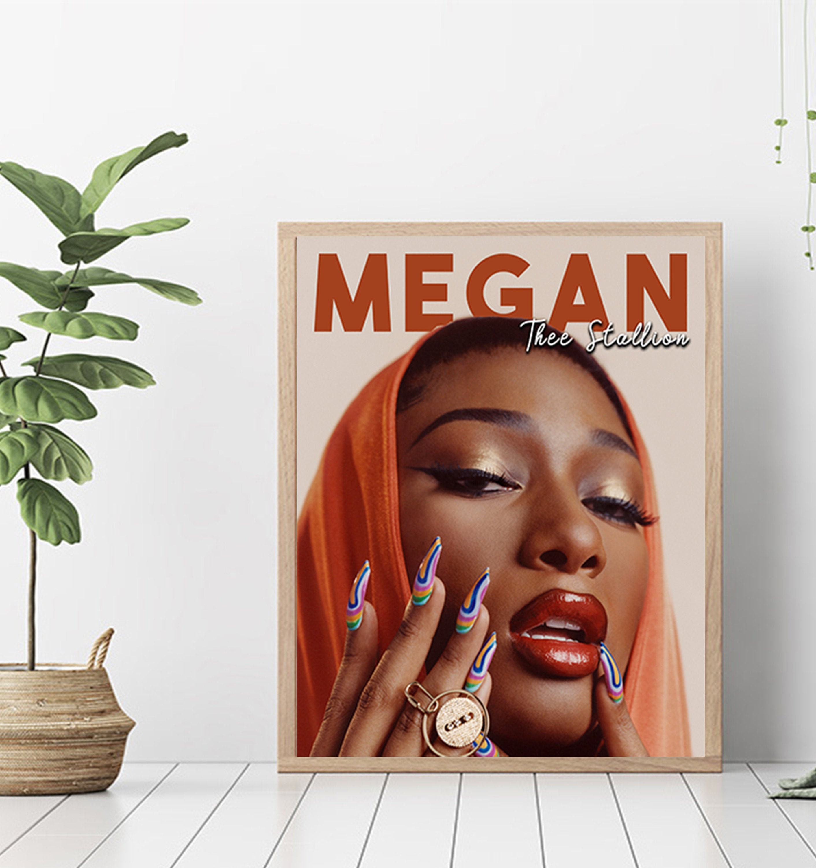 Megan Thee Stallion Canvas Poster Megan Thee Stallion Poster | Etsy