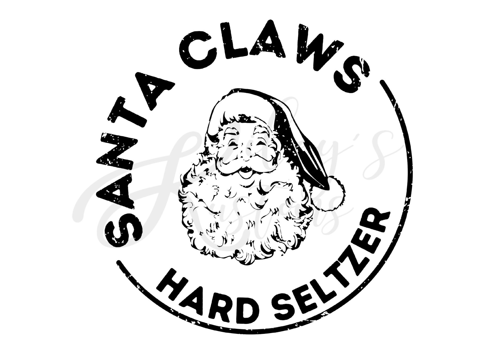 Santa Claws Hard Seltzer PNG File, Instant Download - Etsy
