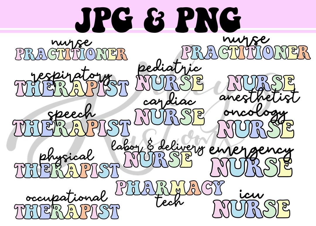 Retro Occupation Bundle Digital Downloads, PNG & JPG - Etsy