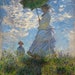 Claude Monet "the Promenade, Woman With a Parasol" Ca 1875 ...