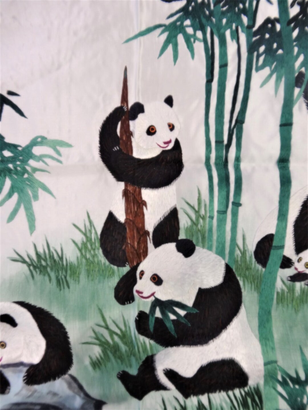 Baby Panda's Climbing Bamboo Trees , Panda Prints, Bears, Kid's Room ...
