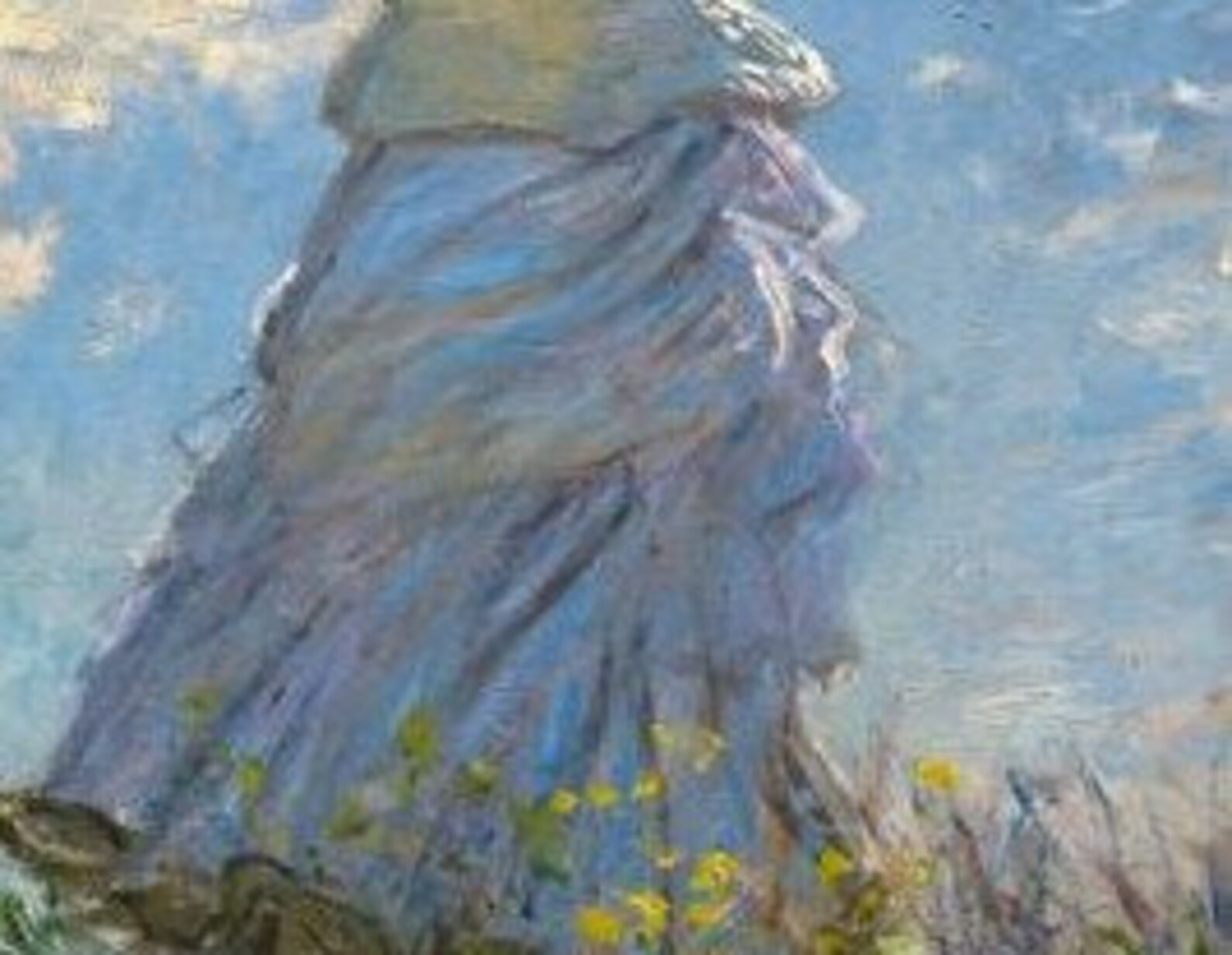 Claude Monet "the Promenade, Woman With a Parasol" Ca 1875 ...