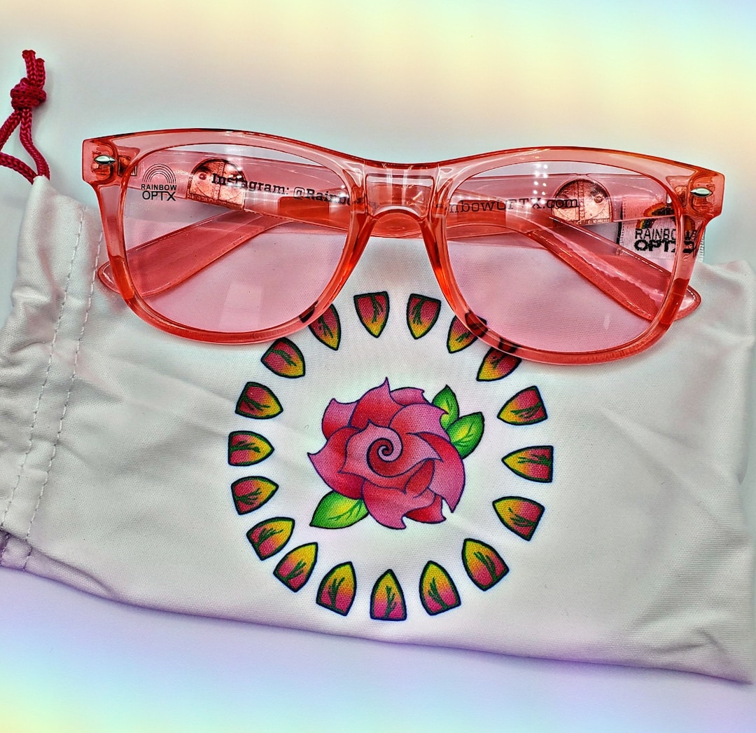 Rainbow Optx Rose Color Therapy Glasses - Etsy