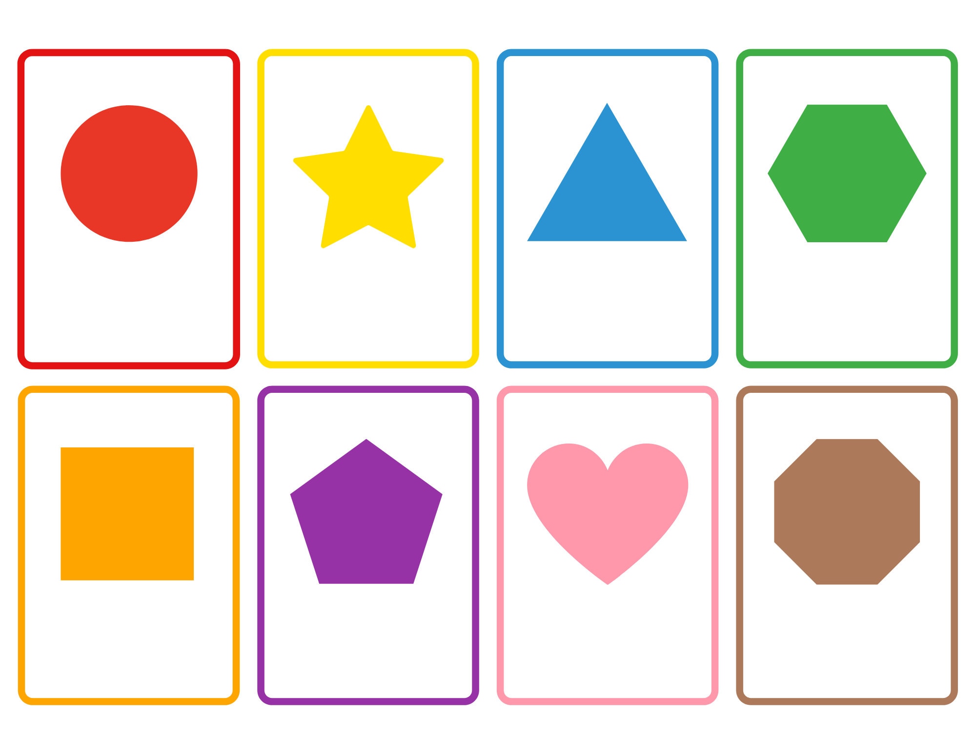 Color Flashcards | Printable Preschool Card | Preschool Memory Game ...