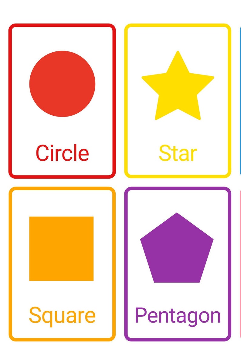 Color Flashcards | Printable Preschool Card | Preschool Memory Game ...