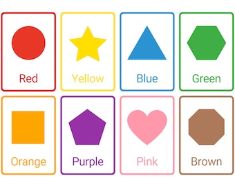 Color Flashcards | Printable Preschool Card | Preschool Memory Game ...