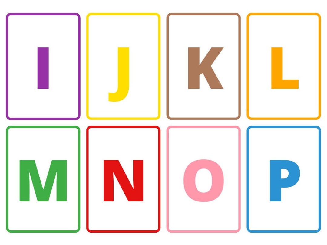 Letter Flashcards | Flashcards | Preschool Memory Game | Letter ...