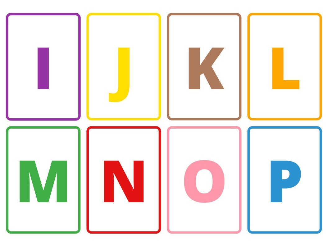 Letter Flashcards | Flashcards | Preschool Memory Game | Letter ...