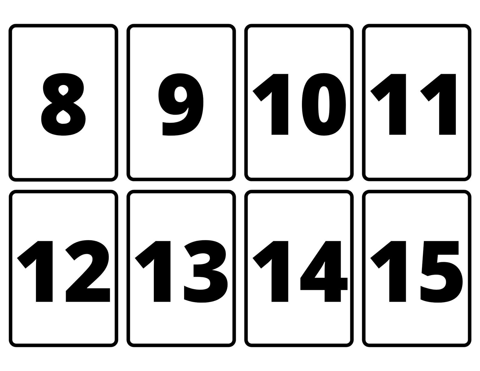 Bundle Deal | Number Flashcards | Preschool Memory Game | Number ...