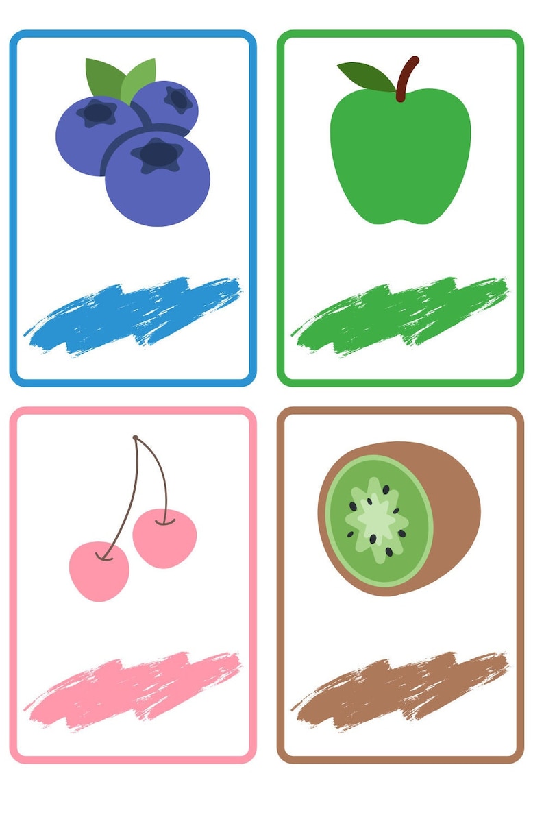 Color Flashcards | Printable Preschool Card | Preschool Memory Game ...